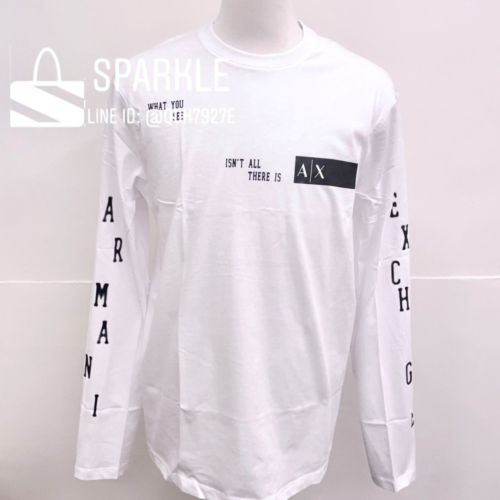 Sparkle歐美精品 Armani Exchange AX 品牌字母長袖T恤上衣 薄長袖 長T 現貨真品 - Sparkle歐美精品服飾