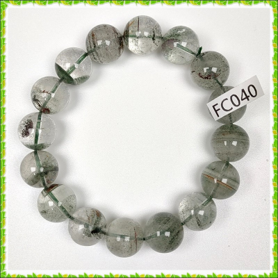 【彼啦能量館】綠幽靈 千層 水晶手珠 FC040 - 彼拉水晶能量館