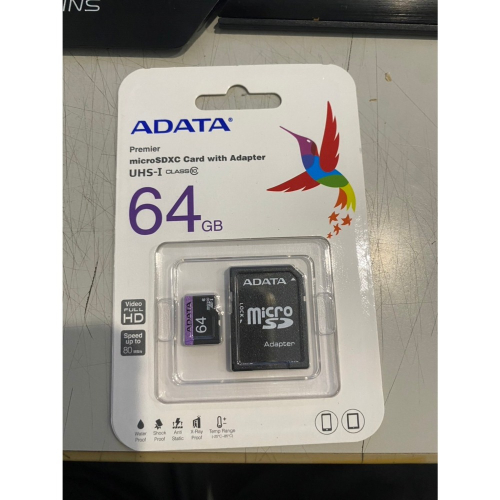 威剛 ADATA 64G U1 C10 記憶卡 Micro sd 64G - 鼎立資訊有限公司 - iOPEN Mall