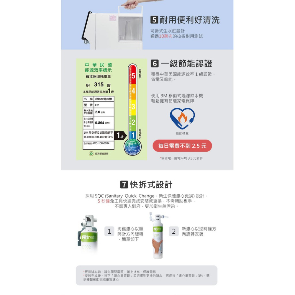 【3M】L21移動式過濾飲水機【DIY免安裝｜3M S003淨水系統｜一級能效｜3M授權經銷】 - 天溢淨水設計館TENFULL｜3M｜BRITA｜宮黛｜櫻花｜EVERPOLL - iOPEN ...