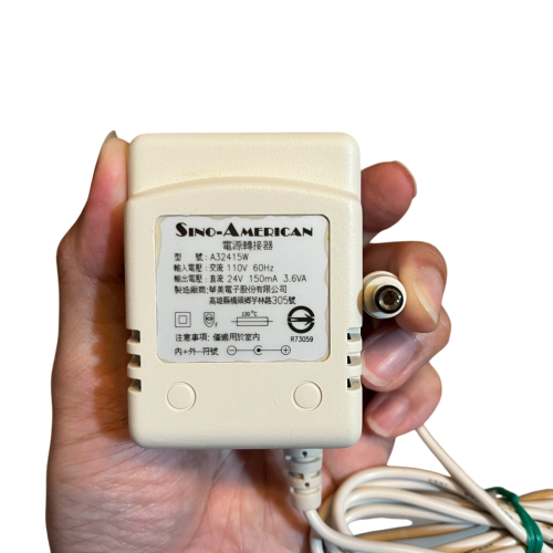 二手 Sino-American 華美電子 24V 150mA 電源轉接器 A32415W 空心 5.5*2.5mm - 浪浪回家10元公益 ...
