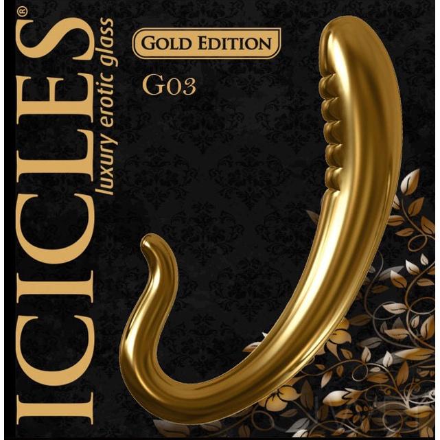 美國進口PIPEDREAM．ICICLES冰晶玻璃奢華金系列-前列腺內側凸點按摩棒-G03 - 秋香情趣用品 飛機杯 跳蛋專賣商城 R20 按摩棒 TENGA 潤滑液 各國成人玩具代理 ...