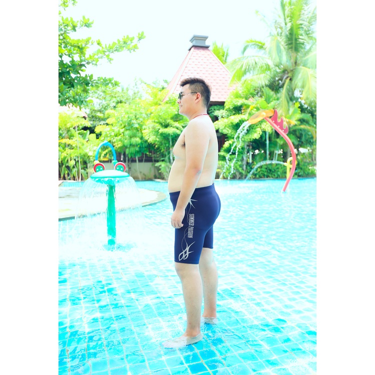 台北速寄｜4XL-7XL 新款男泳褲 短褲 彈性 顯瘦 長款 男士泳褲 加大碼 泳衣 游泳褲 加大號 泡溫泉 #120 - loveshop24hrs - iOPEN Mall