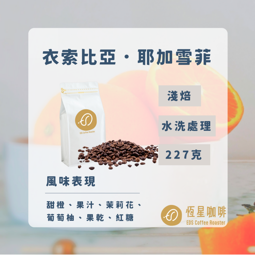 【恆星咖啡】衣索比亞_耶加雪菲_夏茉卡_淺焙_精品咖啡豆_咖啡豆_紅圈計畫 - 恆星咖啡 EDS Coffee Roaster