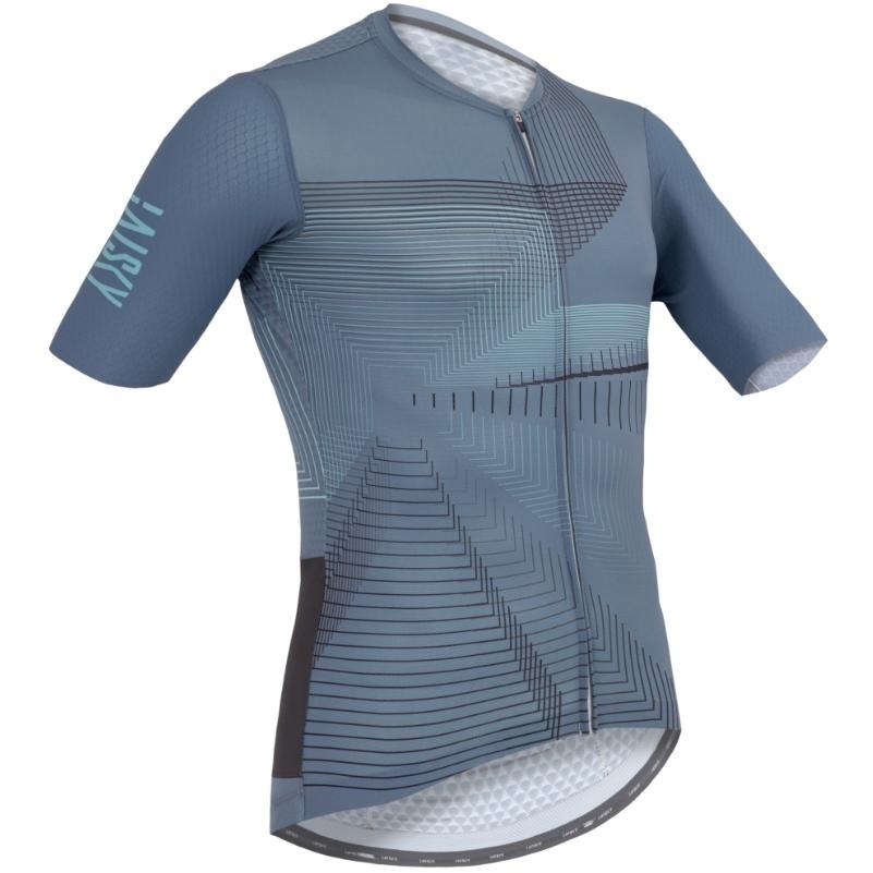 BAISKY百士奇 男款空力短車衣 縱橫 灰藍 - BAISKY - iOPEN Mall