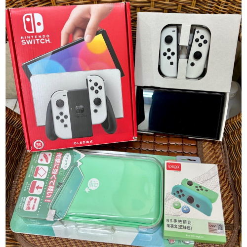Switch 任天堂 oled 白色 瑪利歐 動物森友會 咚奇剛 switch oled - 周家 3c switch 玩具 - iOPEN Mall