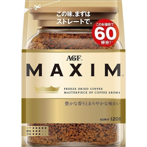 AGF 120g Maxim 箴言金咖啡 補充包 - 好日小舖
