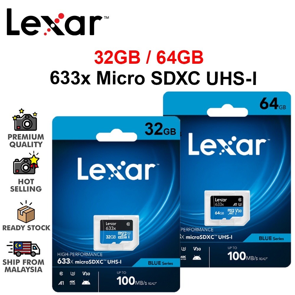 Lexar 雷克沙 microSDXC 64GB U3記憶卡 100mb - 百家賣場 - iOPEN Mall