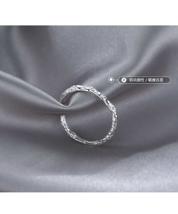 【A&R】韓版s925純銀圈糖紙款戒指 開口可調節(抗過敏 時尚 個性 混搭 情人節 生日禮物) - 禹果貿易股份有限公司 - iOPEN Mall