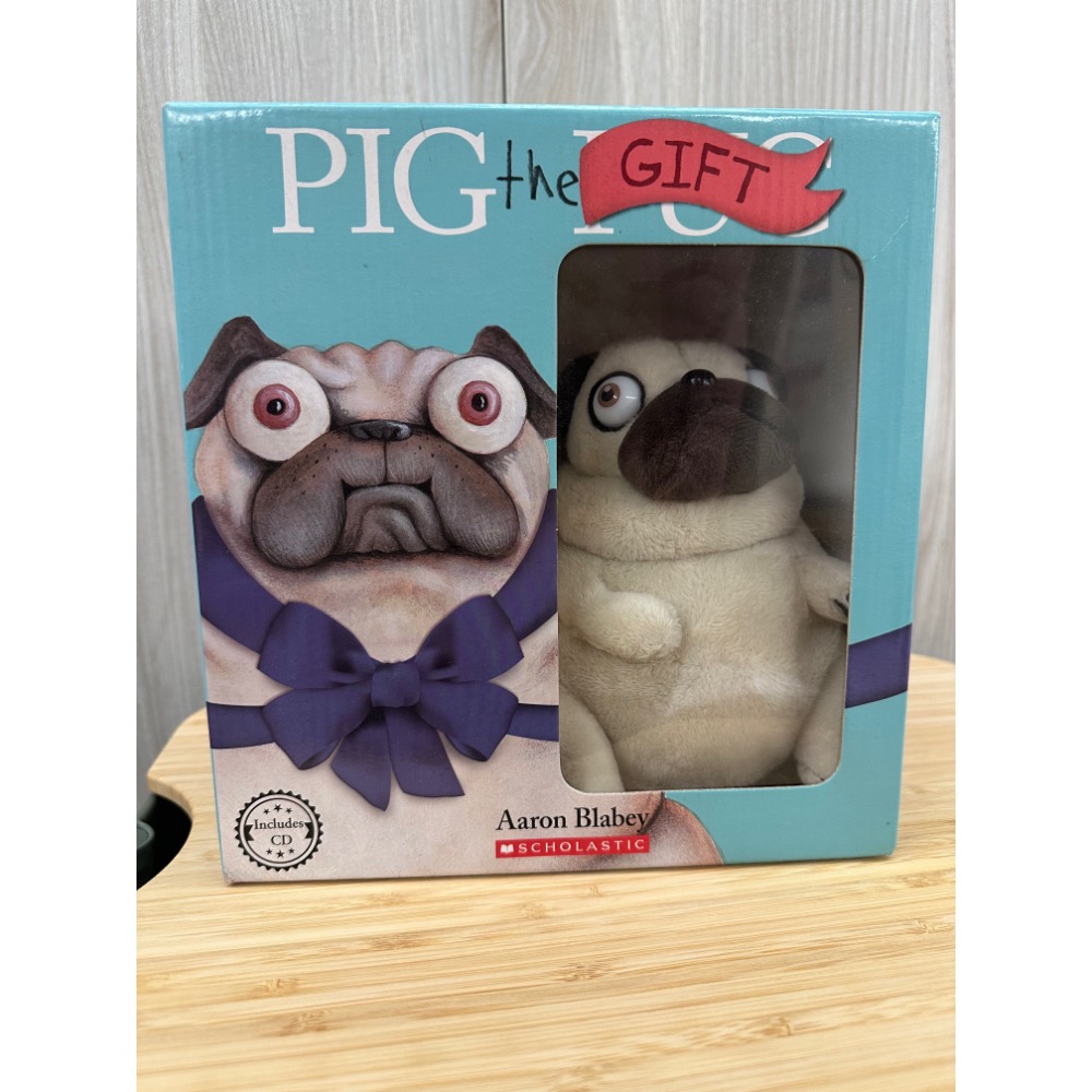 Pig The Pug Gift Set (4 Books + CD +Plush) - 小米粒二手商品店 - iOPEN Mall