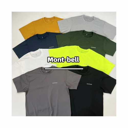 montbell 經典字母印花 Logo 戶外運動通勤 吸汗透氣 速乾短袖T恤 - Polynices - iOPEN Mall