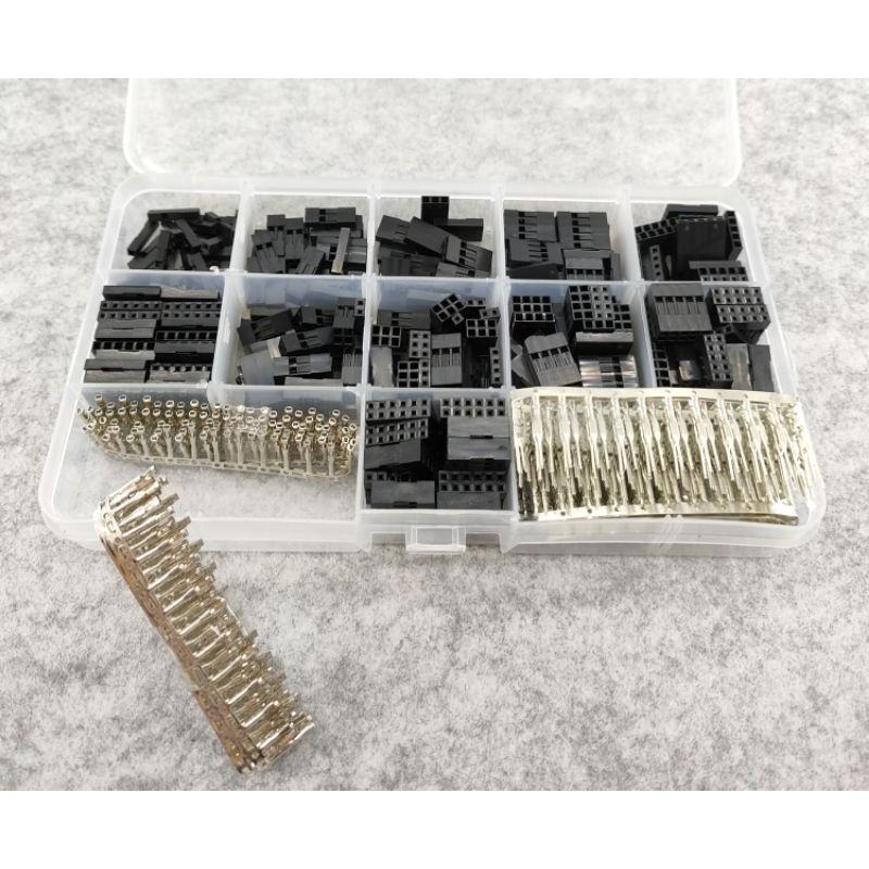 620pcs 2.54mm 杜邦 跳線頭 連接器 外殼 配 端子（公母）套件 套裝 現貨 - HONGYU電貿 - iOPEN Mall