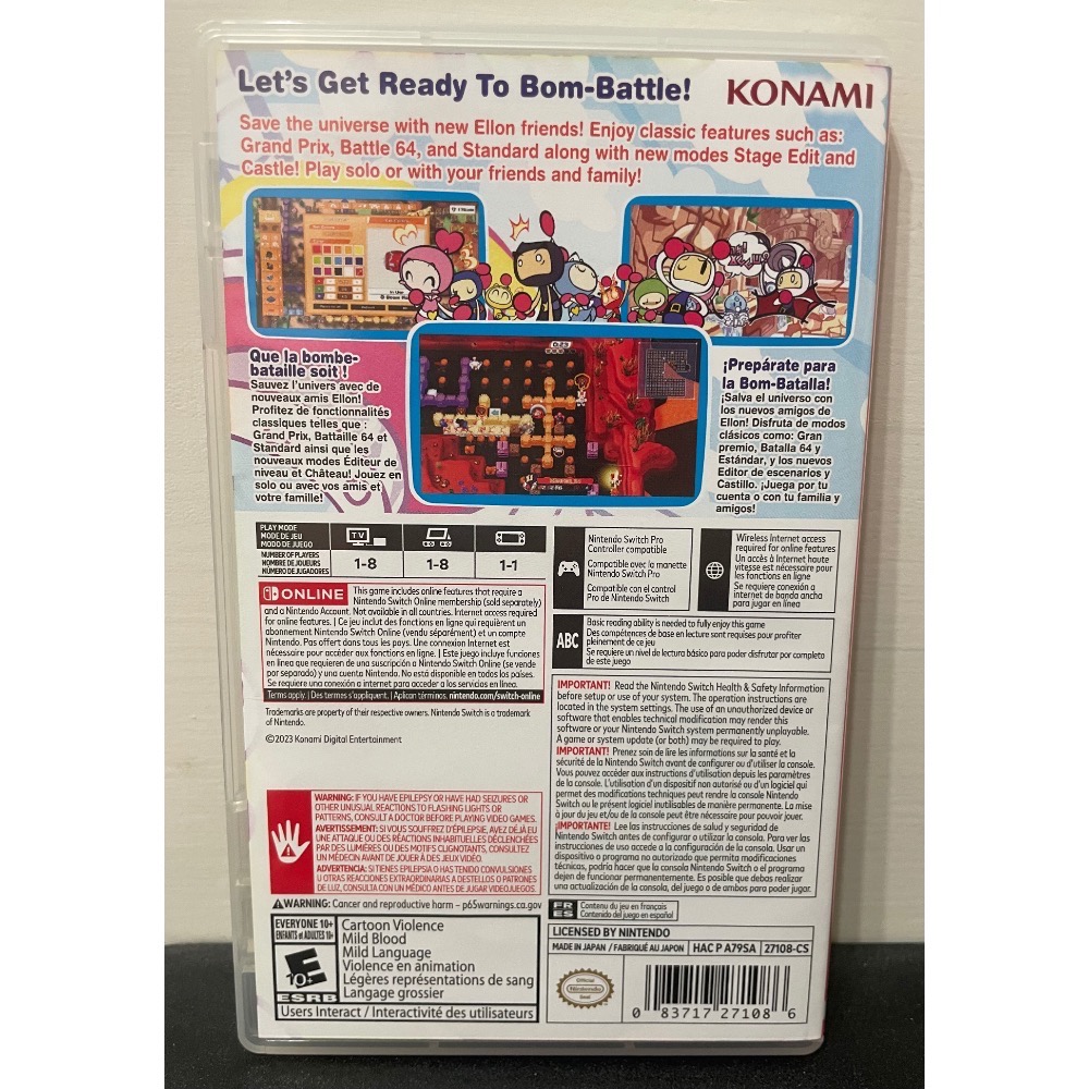 【二手Switch遊戲片】NS 炸彈超人R2 超級轟炸超人R2 轟炸超人R2 超級炸彈人2 Switch遊戲 中文版 - Switch遊戲片賣賣 - iOPEN Mall