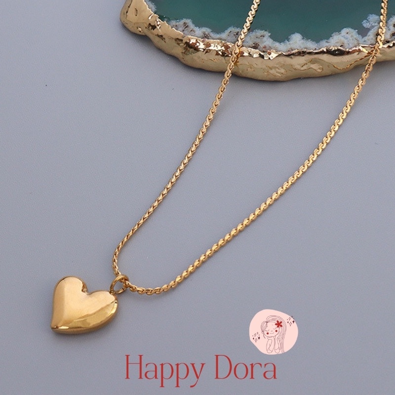 【台灣出貨免運】項鍊 鈦鋼愛心項鍊 長項鍊 鈦鋼 醫療鋼 東大門 氣質 簡約 頸鍊 桃心 愛心 情人節禮物 - 快樂朵拉 Happy Droa ...