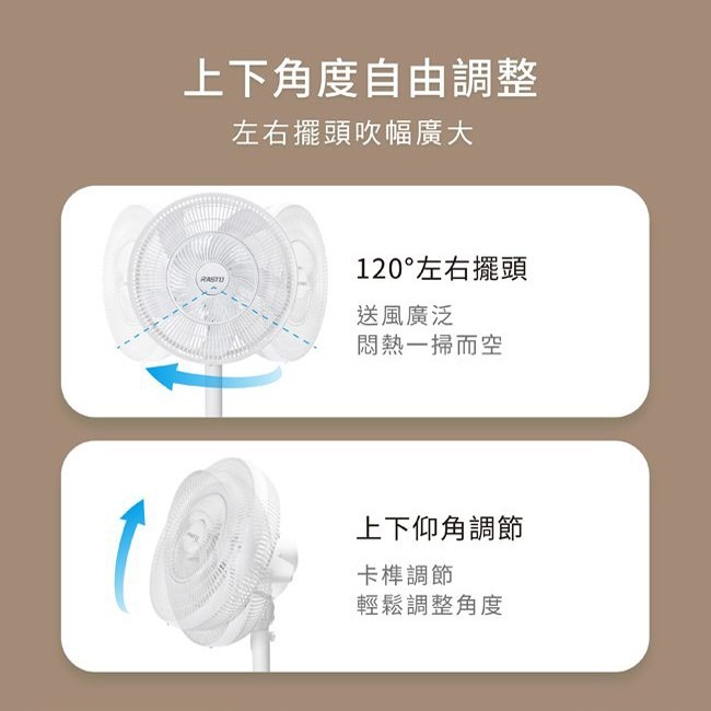 【RASTO】 AF6 14吋雙風道循環立扇 - 拾壹號倉庫｜3C周邊、生活家電 - iOPEN Mall