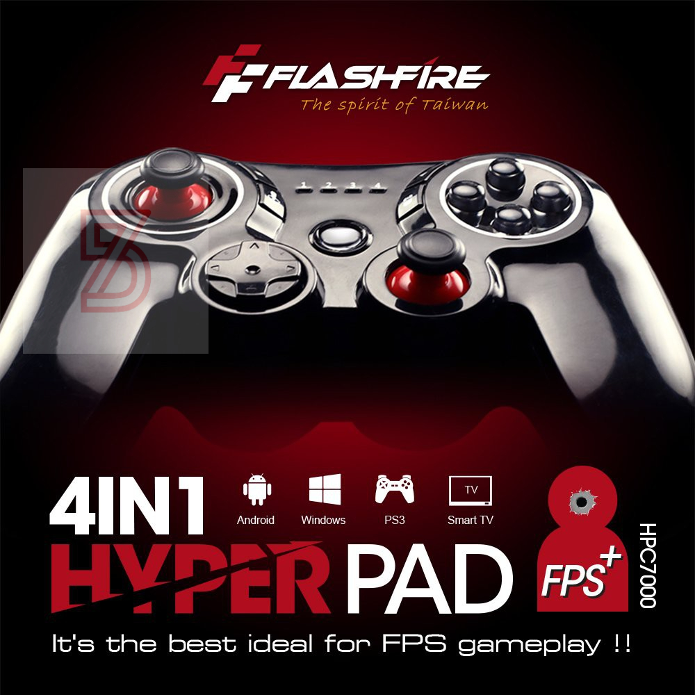 FlashFire 4in1 HYPER PAD 迅雷火有線射擊遊戲手把(HPC7000) usb搖桿 75海 - 強強滾健康-新莊店 - iOPEN Mall