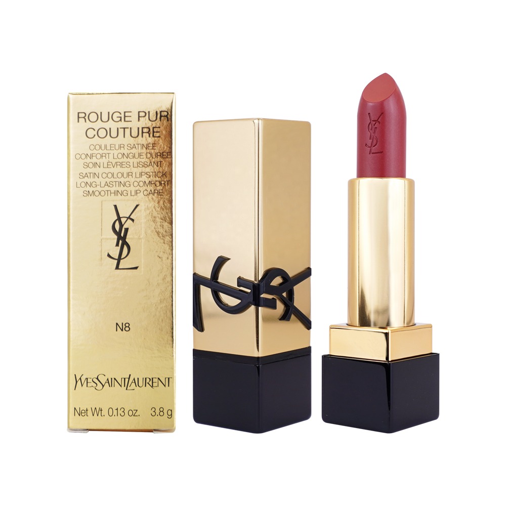 YSL 奢華緞面唇膏(3.8g) #N8透膚襯衫[方管唇膏]【Try it】 - Try it Beauty - iOPEN Mall
