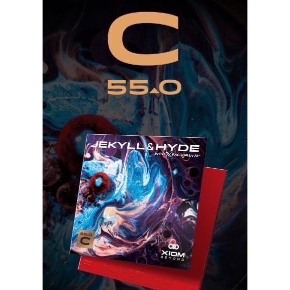 現貨德國製 雨果使用 XIOM C55 雙面人 AI科技 微黏性膠皮 JEKYLL & HYDE - 桌球88🏓桌球用品好物 - iOPEN Mall