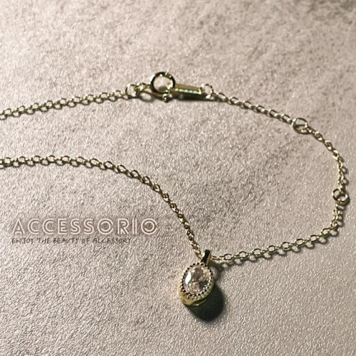 拾飾 Accessorio 現貨 天使的眼淚 INS風 S925純銀鍍14K金 女手鍊 - ╶ ╴拾飾 Accessorio