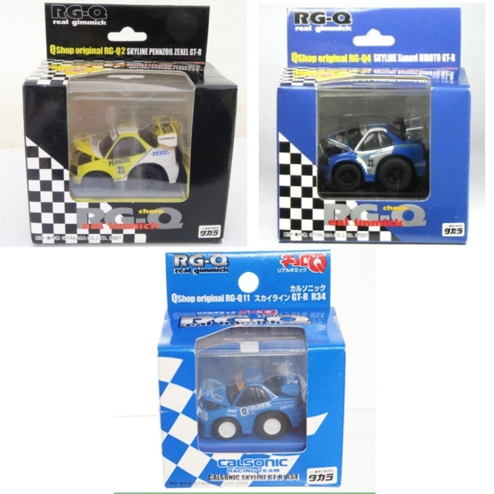CHORO Q RG-Q2 RG-Q4 RG-Q11 Nissan GTR 34 calsonic Q車 阿Q車 - Grin Shop ...