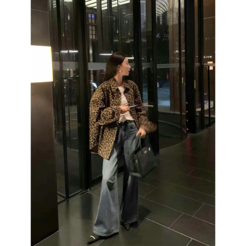 ️預購-//WGWE家//豹紋襯式外套~1.10 - MAY-代購 - iOPEN Mall