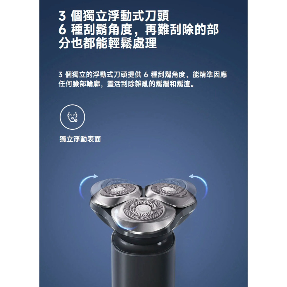 Xiaomi 電動刮鬍刀 S101 刮鬍刀 電動刮胡刀 手動刮鬍刀 小米刮鬍刀 三刀浮動 18刀片設計 乾濕兩用 米家 - 日上有品
