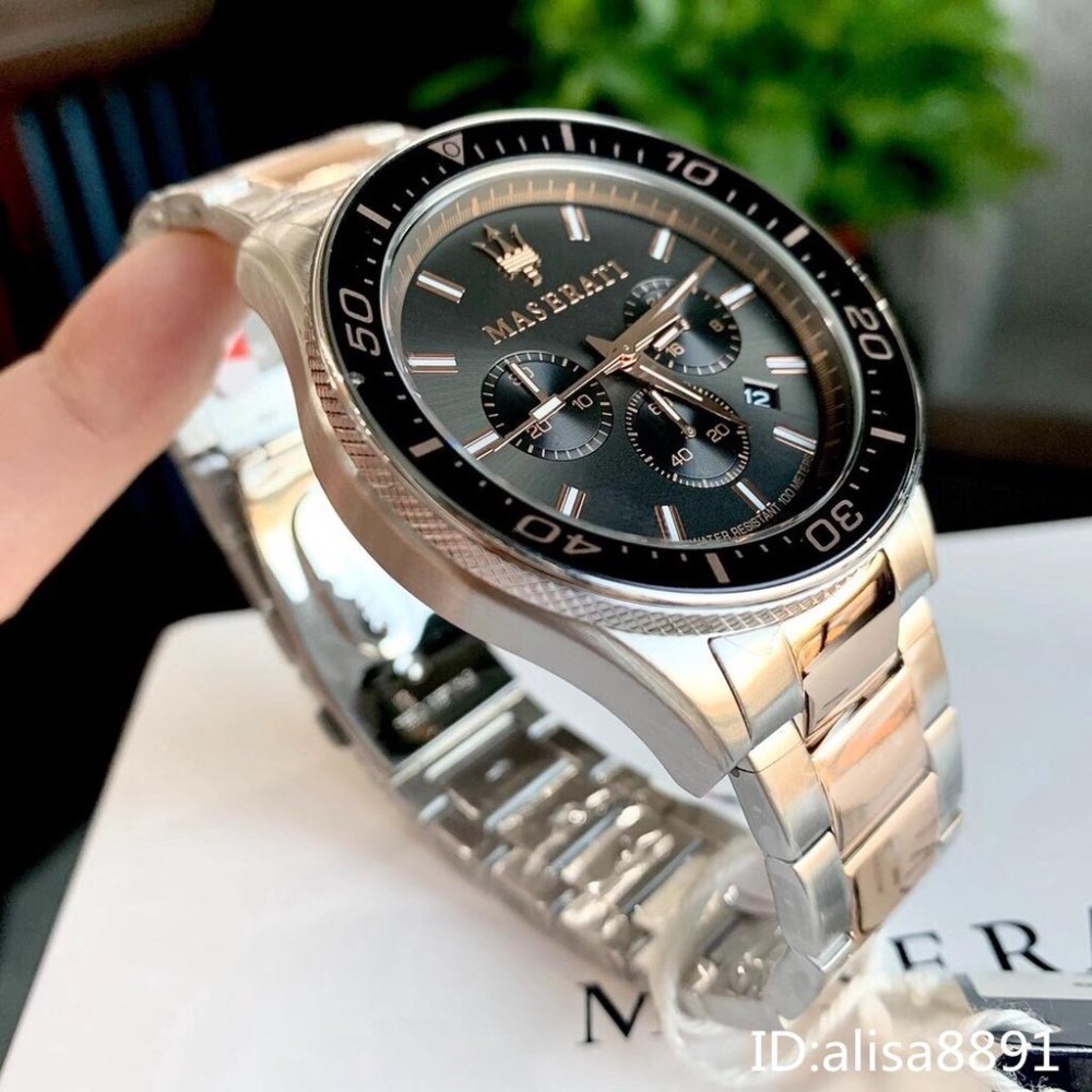 MASERATI瑪莎拉蒂手錶 時尚商務休閒男錶 三眼計時日曆防水手錶 瑪莎手錶R8873640002 間玫瑰金色鋼帶錶 - Alisa精品代購 ...