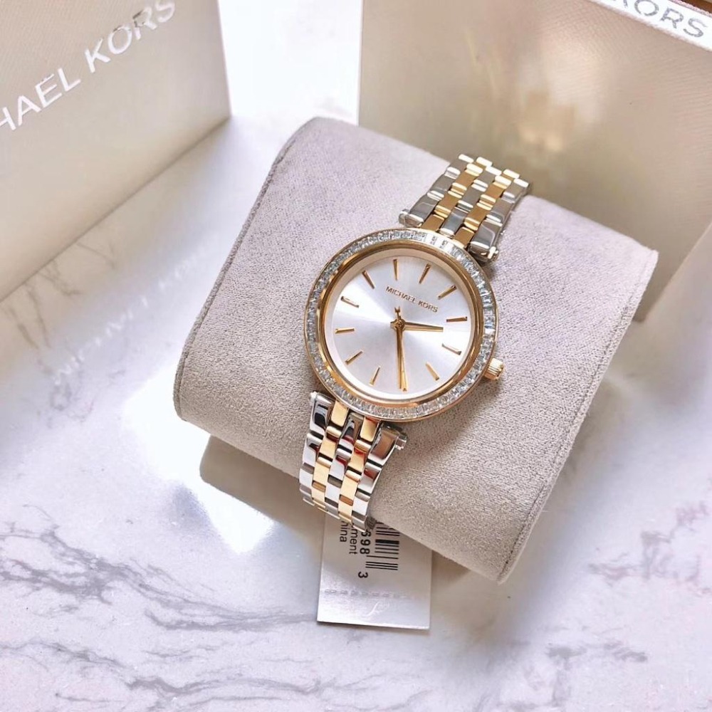Michael Kors手錶 MK手錶女 超薄鑲鑽鋼鏈錶 簡約時尚百搭女生腕錶 休閒石英錶 小直徑石英手錶 MK3405 - Alisa精品 ...