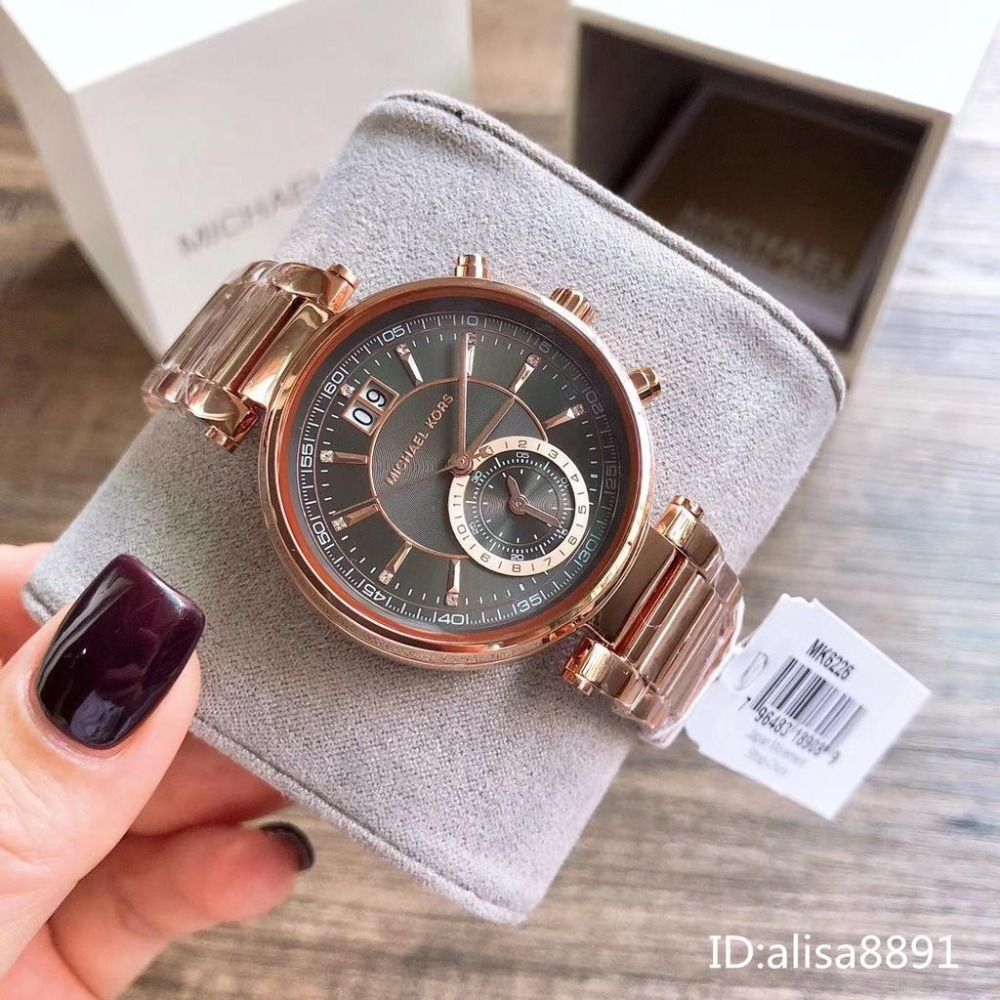 Michael Kors手錶 玫瑰金色鋼帶錶 女生女錶 石英手錶 MK6362 時尚潮流百搭女錶 MK手錶 女生計時腕錶 - Alisa精品 ...