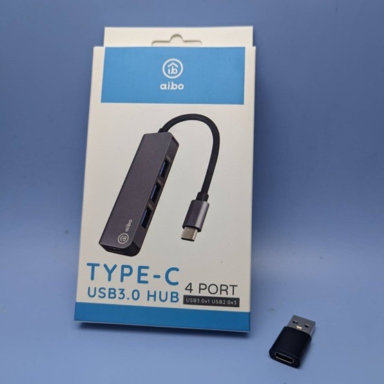 【CCA】aibo T5X Type-C 鋁合金4埠 HUB 集線器 (附轉 USB 接頭) - 【CCA】3C 商品線上購