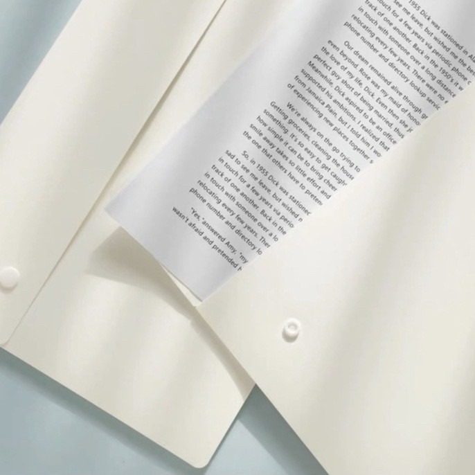 📔韓系 質感文具 ins 白色資料夾 薄款 厚磅 雙釦 A4 信封式 文件夾 簡約 加厚設計 收納 開學文具 小紅書 - 簡白數位商行_Pure.and Simple. - iOPEN Mall