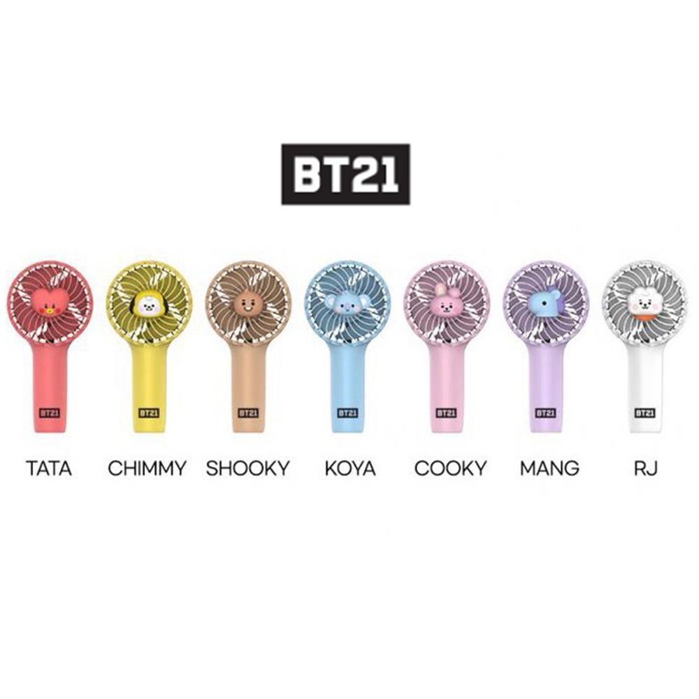 【絕版限量】BT21 MINI HANDY FAN 攜帶式手風扇(獨家贈BTS限量海報一張，送完為止) - Mobii綠生活