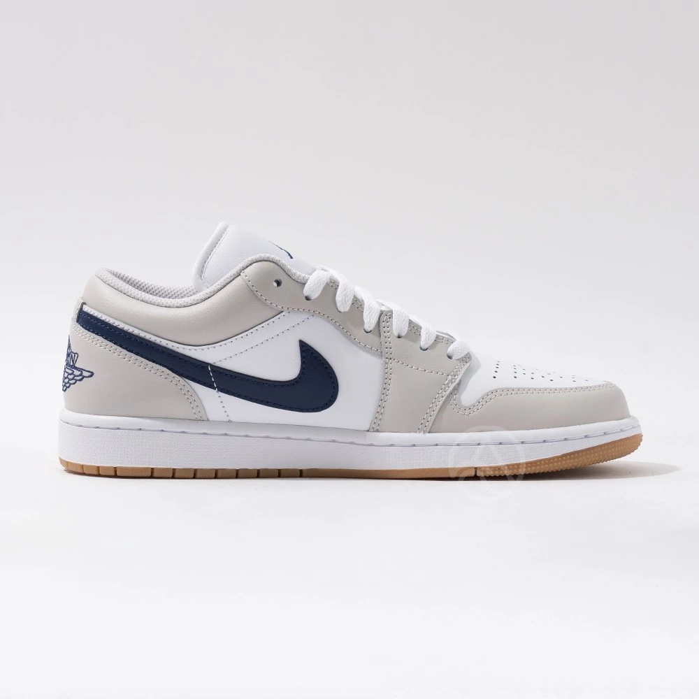 Nike Air Jordan 1 Low 男 灰藍 AJ1 低筒 喬丹 皮革 復古 膠底 休閒鞋 553558-146 - 潮boom了 ...