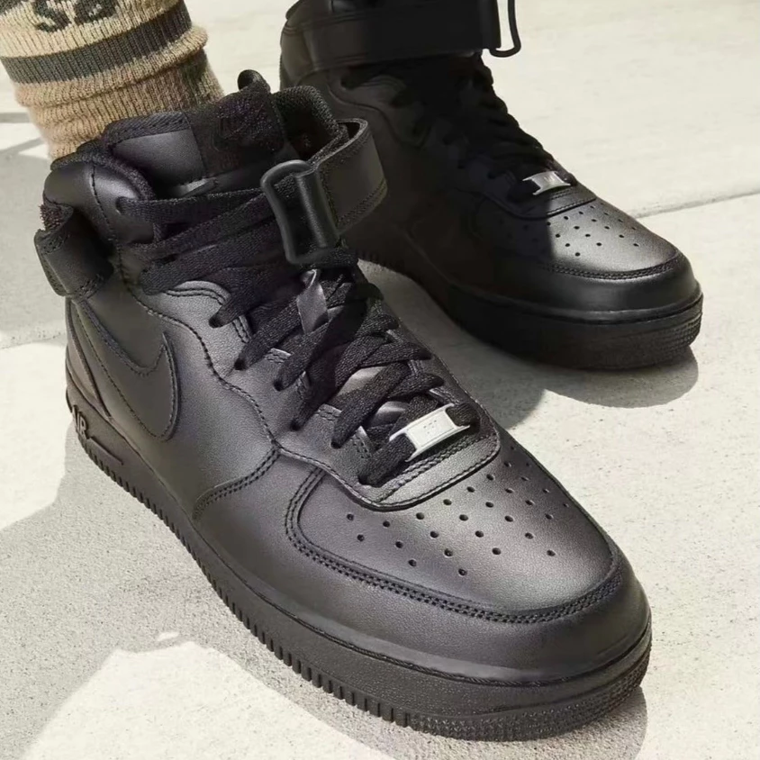 NIKE AIR FORCE 1 MID ＇07 CW2289-001 全黑 AF1 高筒 魔鬼氈 男鞋 休閒鞋 - 潮boom了 ...