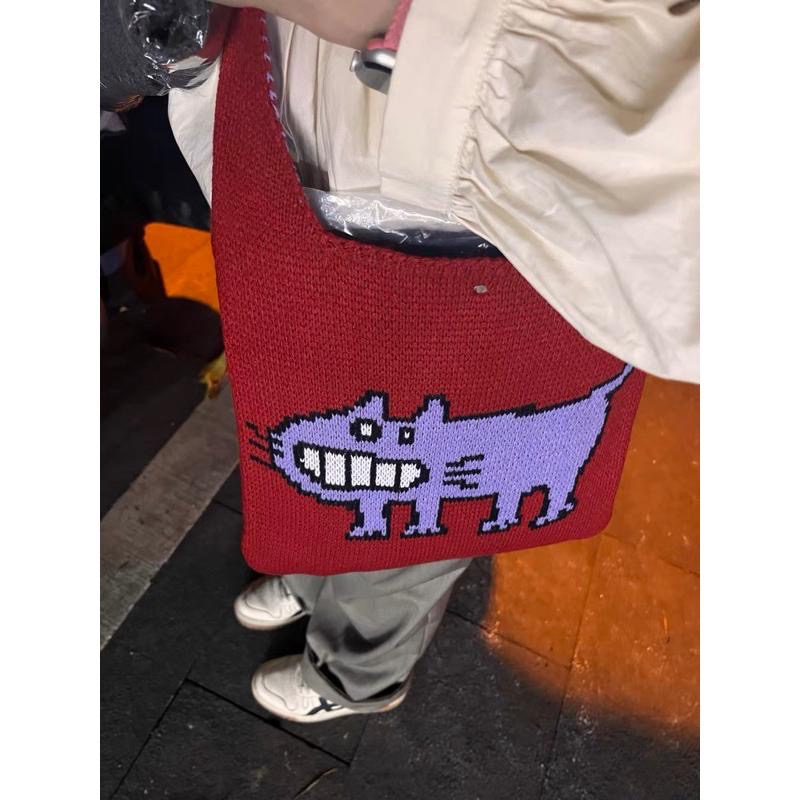𝐔𝐘𝐊 】現貨+預購熱銷 日系編織可愛貓咪單肩包 - UYK select shop - iOPEN Mall
