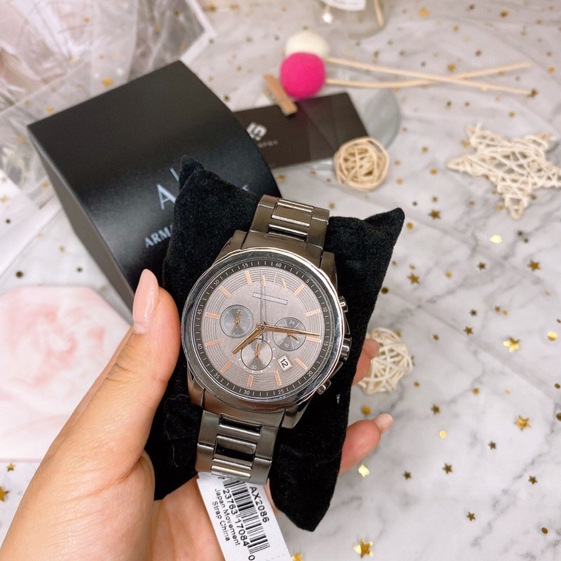 美國代購🇺🇸台灣現貨 AX 男士 不鏽鋼三眼手錶 AX2086 - 頌霏精品代購 - iOPEN Mall