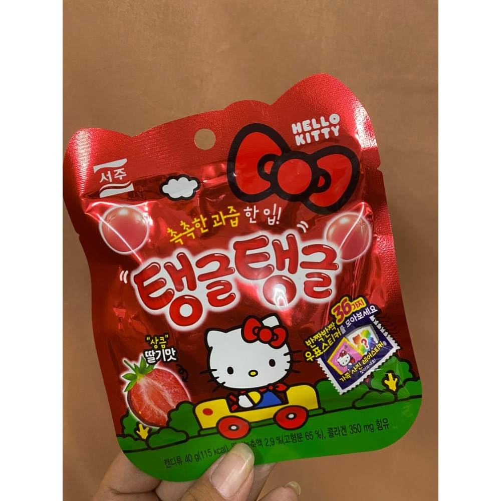 韓國SEOJU Q彈軟糖 草莓🍓（kitty)/水蜜桃🍑（美樂蒂） - 異國零食找兆彥 - iOPEN Mall