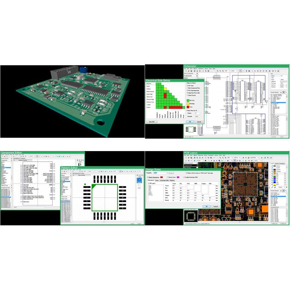 DipTrace PCB 佈線軟體 2000點 6層板 PCB LAYOUT軟體 電路圖繪製[電世界1992]2 - 電世界 一律開立電子發票 ...