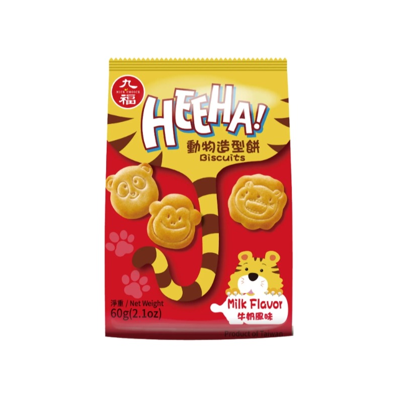 九福 動物造型餅 牛奶風味 60g - 小店本事 - iOPEN Mall