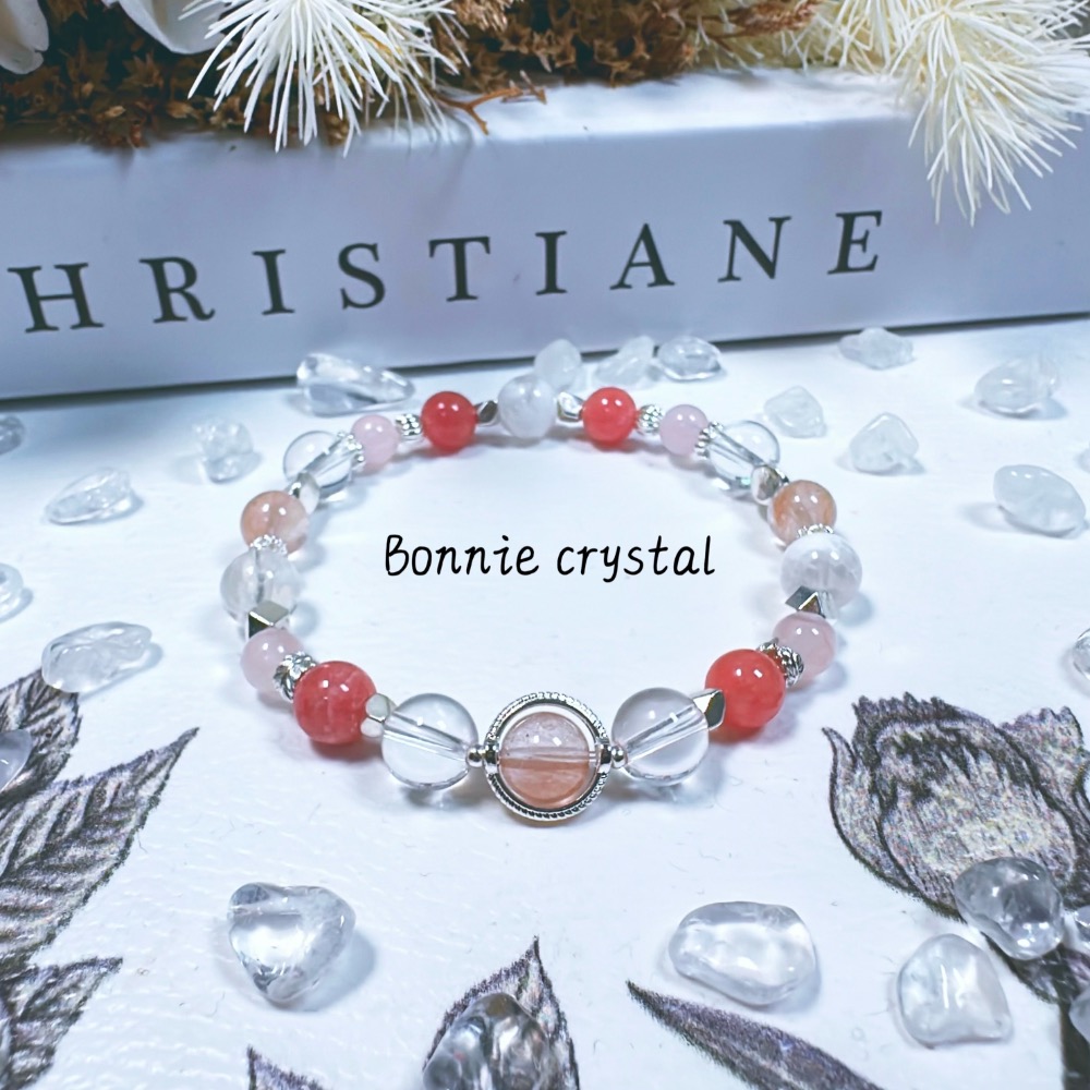 粉櫻詩韻設計手鍊 - Bonnie_crystal - iOPEN Mall