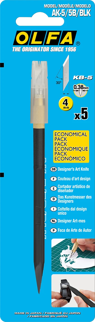 OLFA 細緻型設計用筆刀AK-5/5B型 AK-5 216BSBK 筆刀 切割刀 雕刻刀 模型 精密紙雕刀 刻畫刀 - PONIJONH - iOPEN Mall