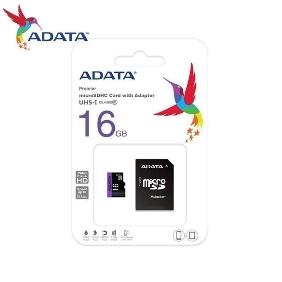 ADATA 威剛 16G 32G 64G microSDHC SDXC UHS-I C10 U1 記憶卡 附轉卡 - Gowolala - iOPEN Mall