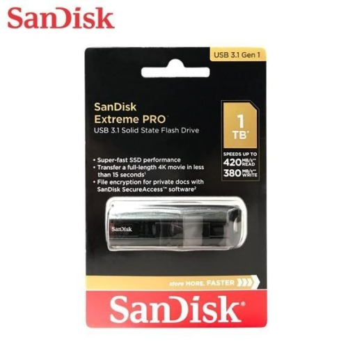 SanDisk CZ880 Extreme Pro 1TB USB 3.1 SSD 固態 隨身碟 終身保固 - Gowolala