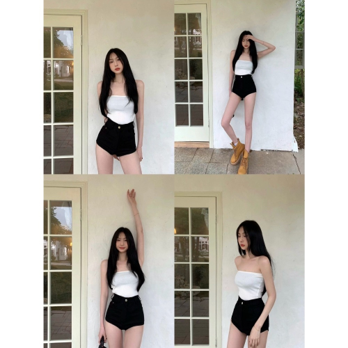 現貨供應🛒 腿長神器短褲+抹胸 背Ve222515 褲Ve384535 - Verna.tw - iOPEN Mall