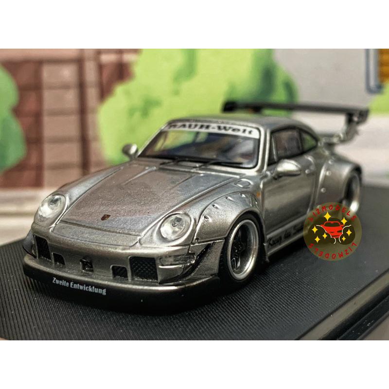 🔅里氏模型車 🐸 TM 1/64 保時捷 Porsche RWB 993 液態銀 銀色 高尾翼 911 Mini Gt - LIZMODELS│里氏模型車 - iOPEN Mall