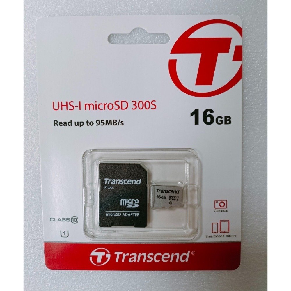 全新 創見記憶卡 16G/ 32G/ 64G/ 128G microSDXC/SDHC 300S 附轉卡 - 宏晉科技股份有限公司 - iOPEN Mall