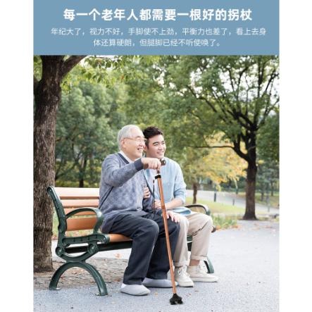 LED摺疊式老人杖 五檔調節 登山杖 老人四腳拐棍 戶外旅遊手杖 手杖 拐杖 重量僅460G - 宏晉科技股份有限公司 - iOPEN Mall
