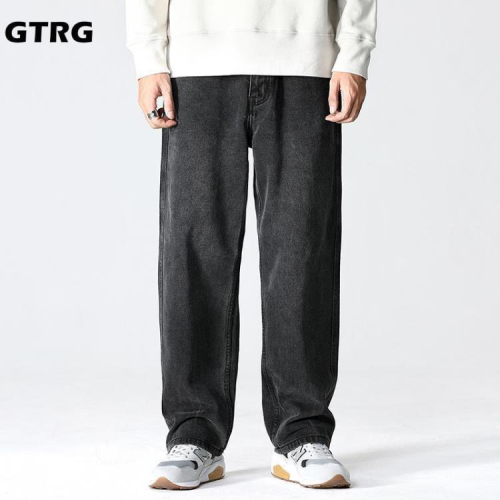 牛仔褲 GTRG日系復古男士2023年新款四季寬松直筒潮牌闊腿褲大碼褲 - 運鑫生活館 - iOPEN Mall