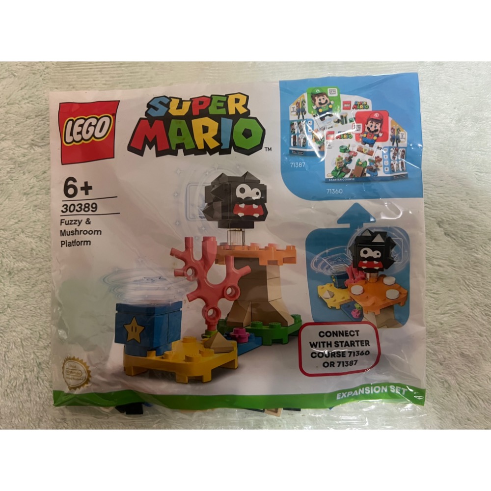 樂高 30389 超級瑪利歐 LEGO Super Mario polybag 刺毛怪 蘑菇地形 袋裝 - 龍龍的樂高天地 - iOPEN Mall