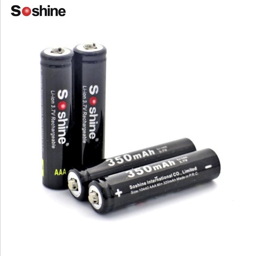 瘋火輪@ 正品 Soshine 10440 充電鋰電池 3.7V 350mAh 真實容量 AAA 4號 適相機 閃光燈 - 瘋火輪精選 ...